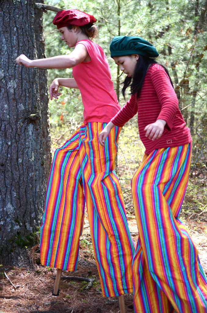 stilt girls - Circus Smirkus